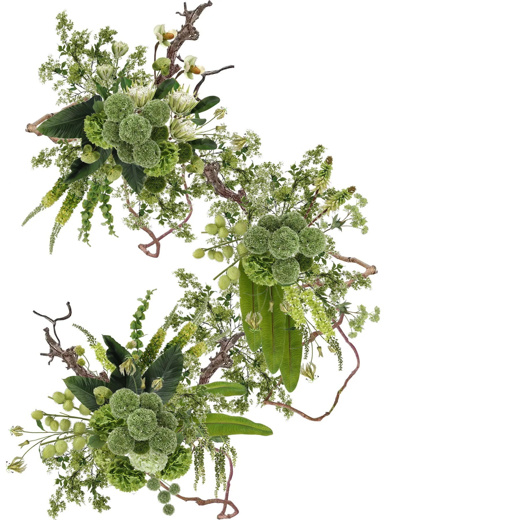 Green Artificial Flowers – Amoria Bloom